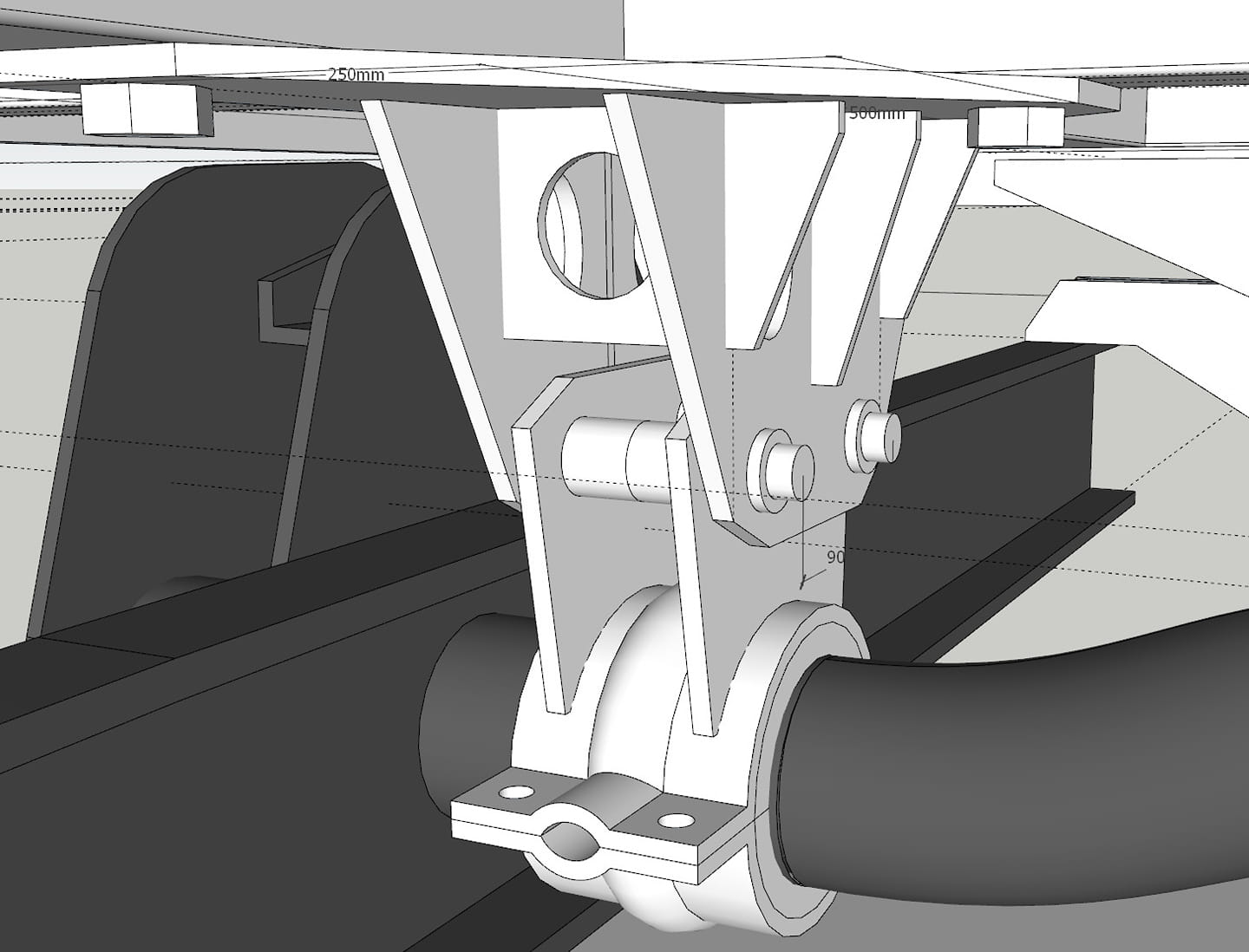 Subframe design – Blue Beast Mog